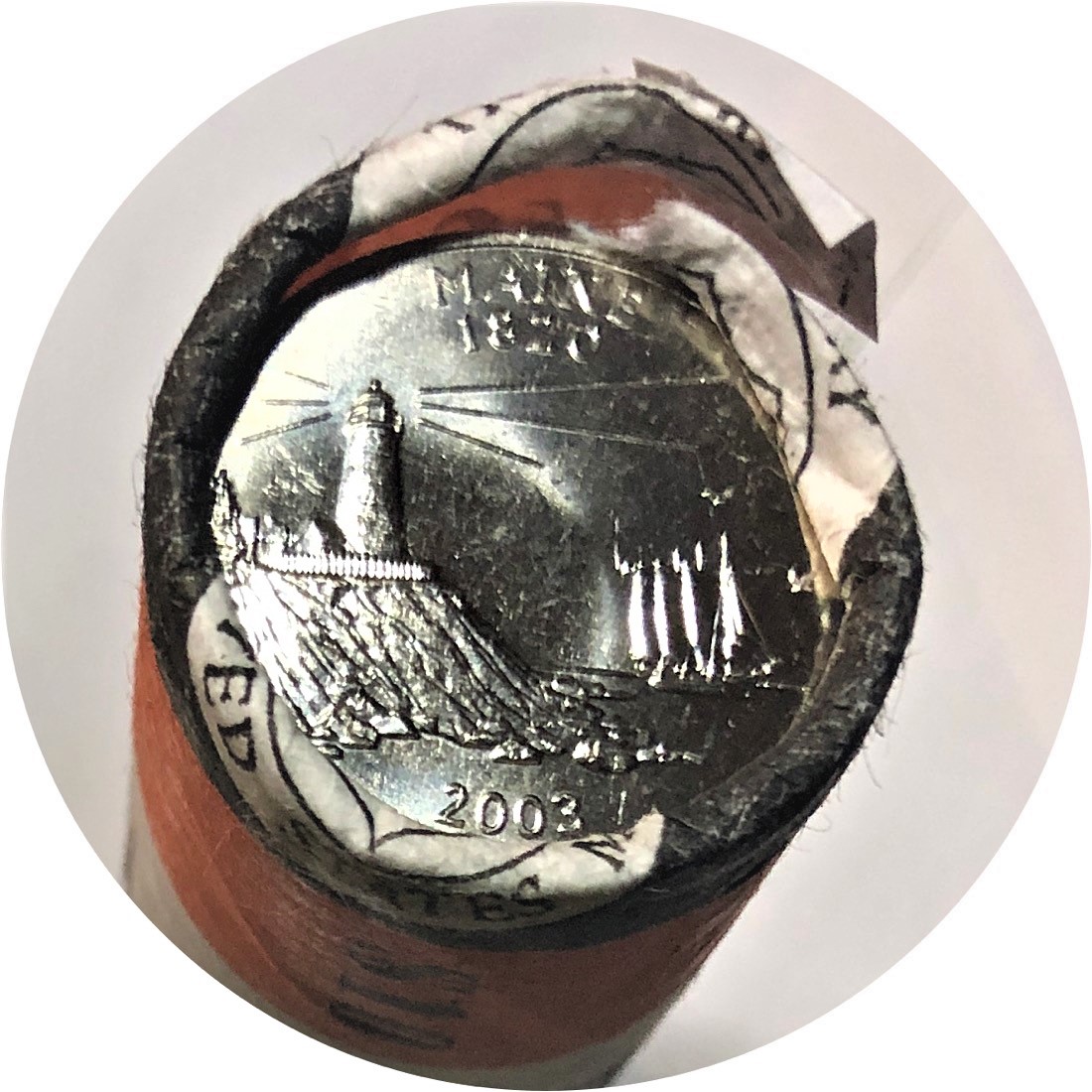 2003-D U.S. Original Mint Wrapped $10 Roll (40 Coins) - Maine State ...