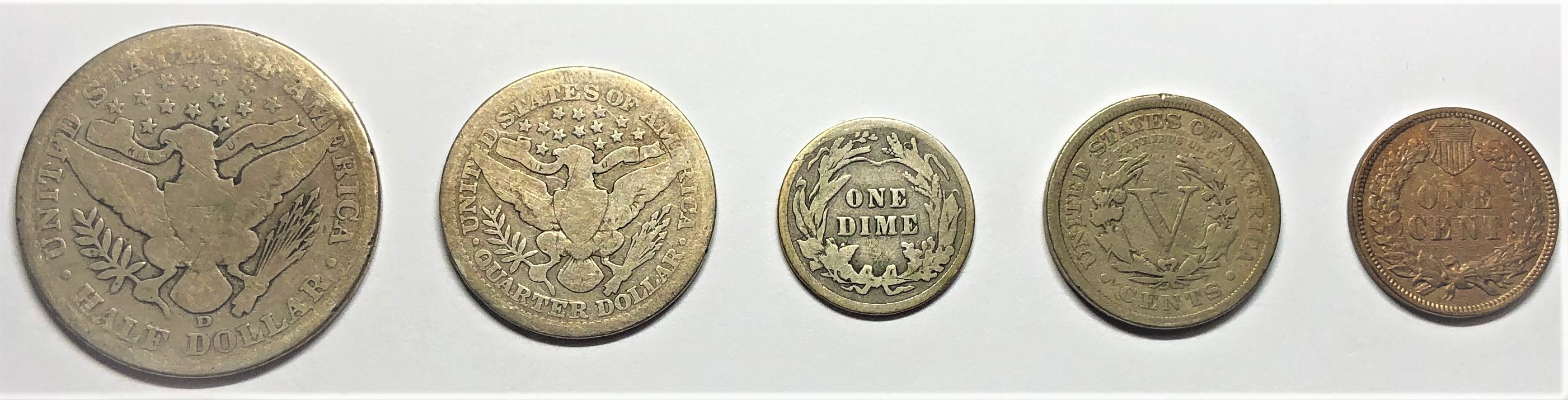 Silver 5 Piece Barber Coin Set In Whitman Display Holder | Property Room