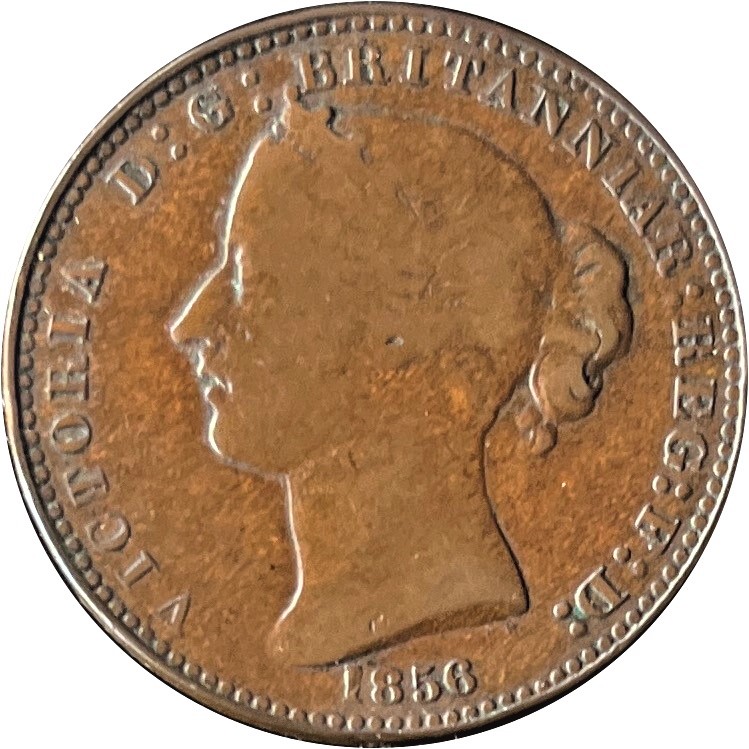 1856 Canada Nova Scotia Copper One Penny BR 875A CH130A-Large Copper ...