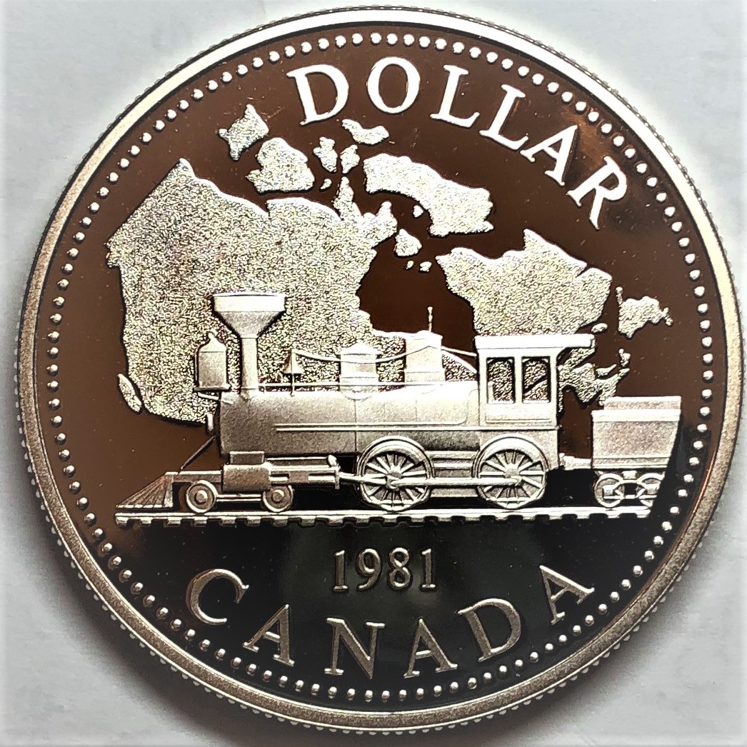 1981 Silver Canada Dollar-Train Commemorative | Property Room