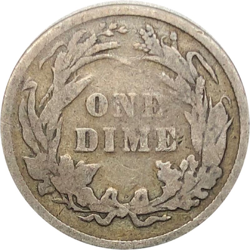 Silver 1899 US Barber Dime-Original Collector Grade | Property Room