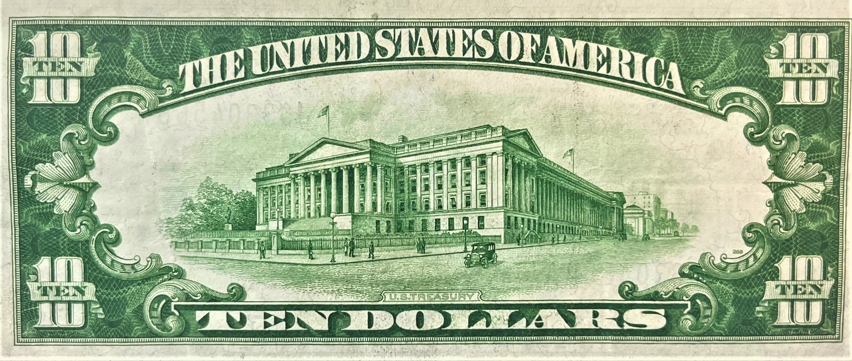 Series Of 1928 $10 U.S. Federal Reserve Note-Nice Higher-Grade Example ...