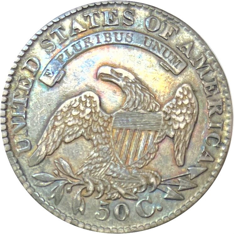 Beautifully Toned 1829 U.S. Silver Capped Bust Half Dollar-Nice Higher ...