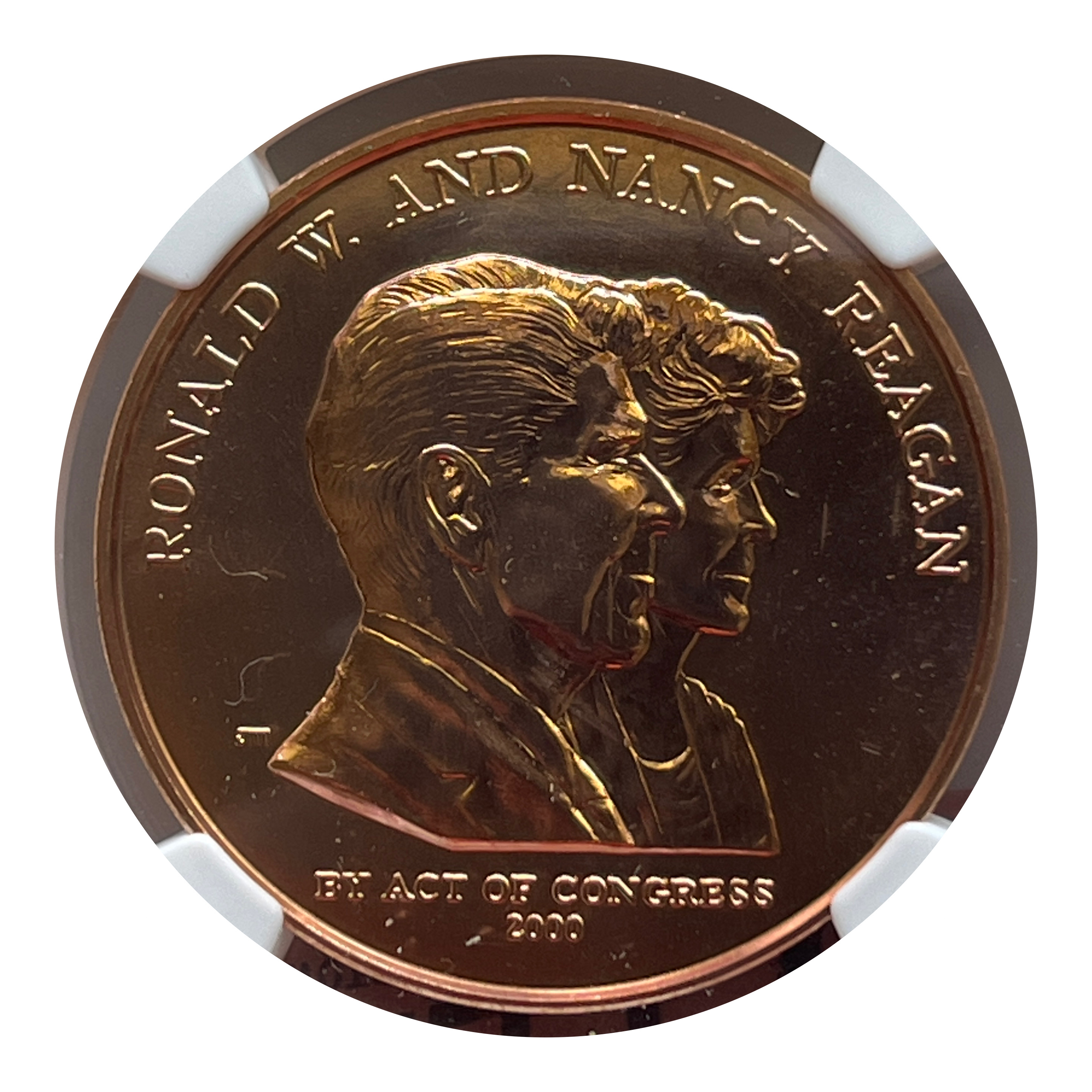 * 2016 U.S. Bronze Ronald & Nancy Reagan Medal - Coin & Chronicles Set ...