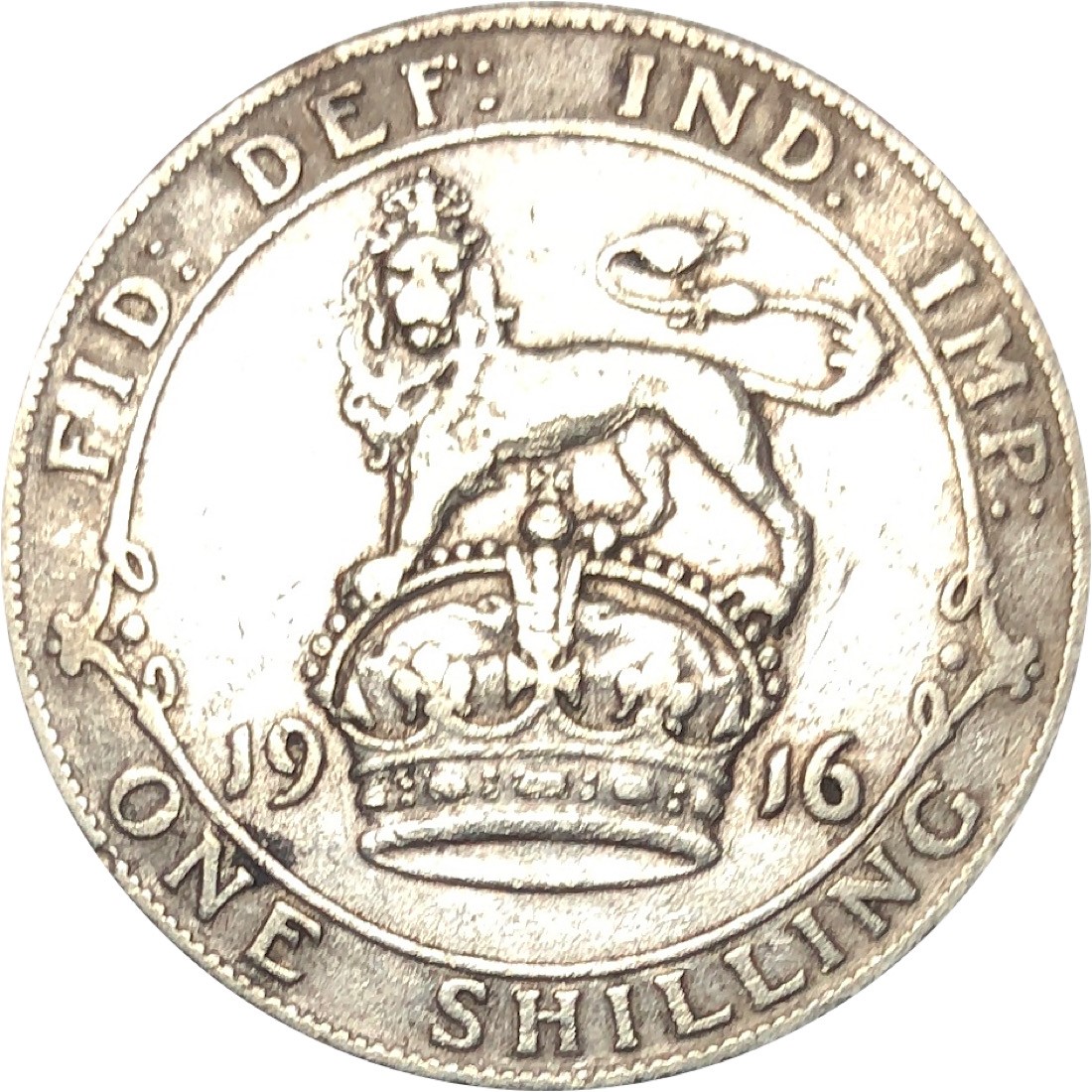 1916 Great Britain Silver One Shilling | Property Room