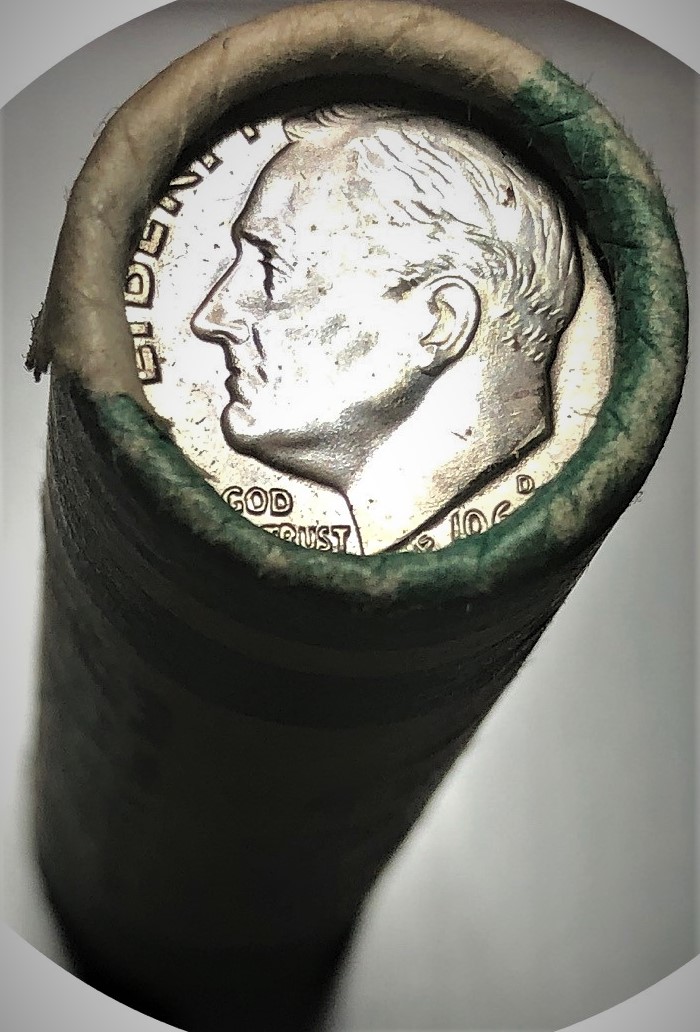 1969-D US Roosevelt Dimes Brilliant Uncirculated Original Bank Wrapped ...