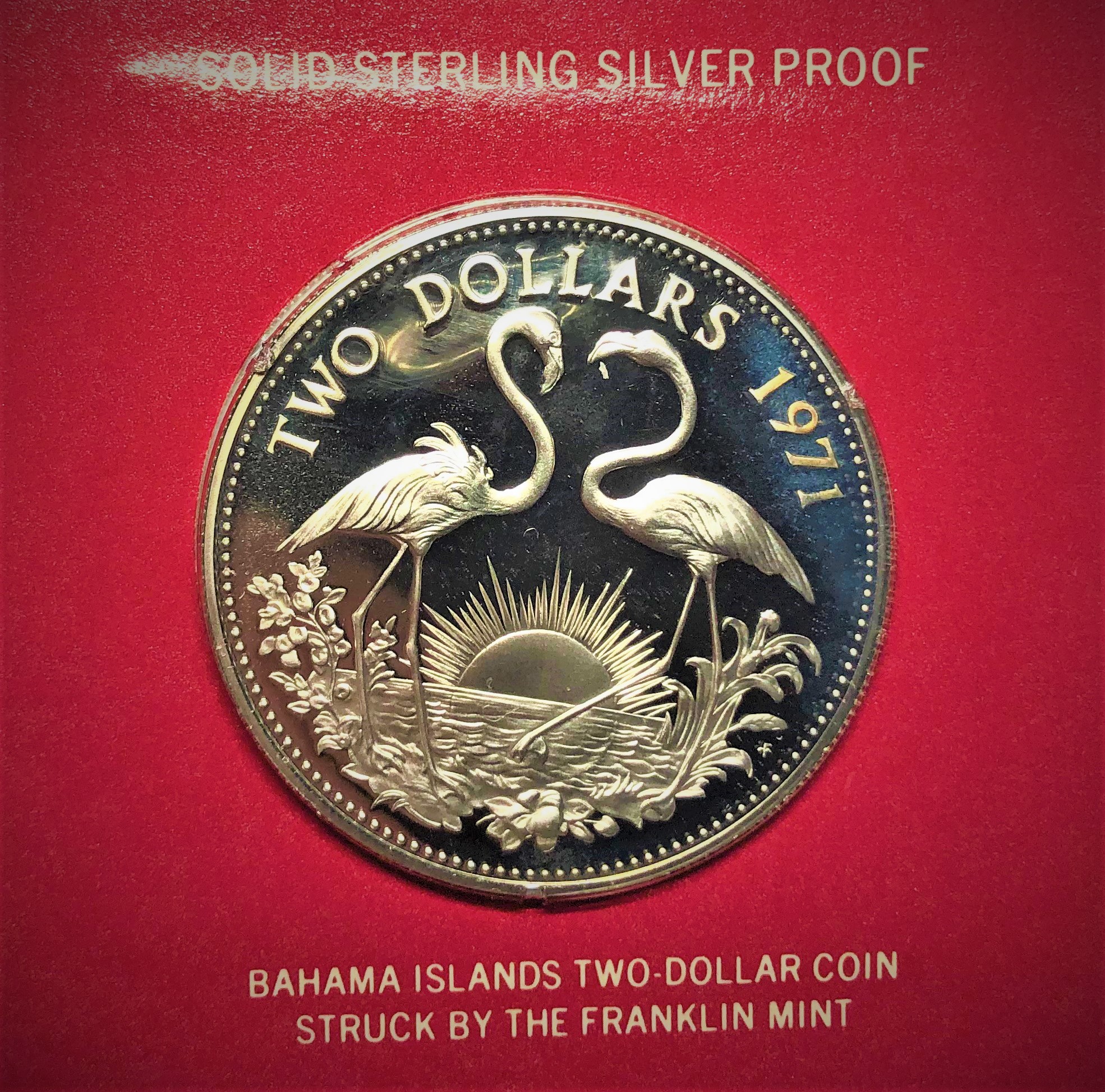 1971 Bahama Islands Solid Sterling Silver Gem Proof 2 Dollar Coin ...