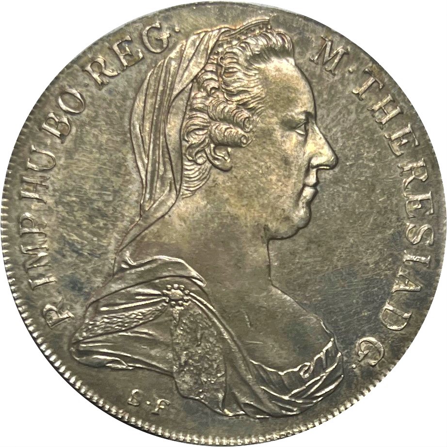 Gem Toned Uncirculated 1780 X Austria Maria Theresa Silver Thaler Gem Proof Restrike 28 Grams ...