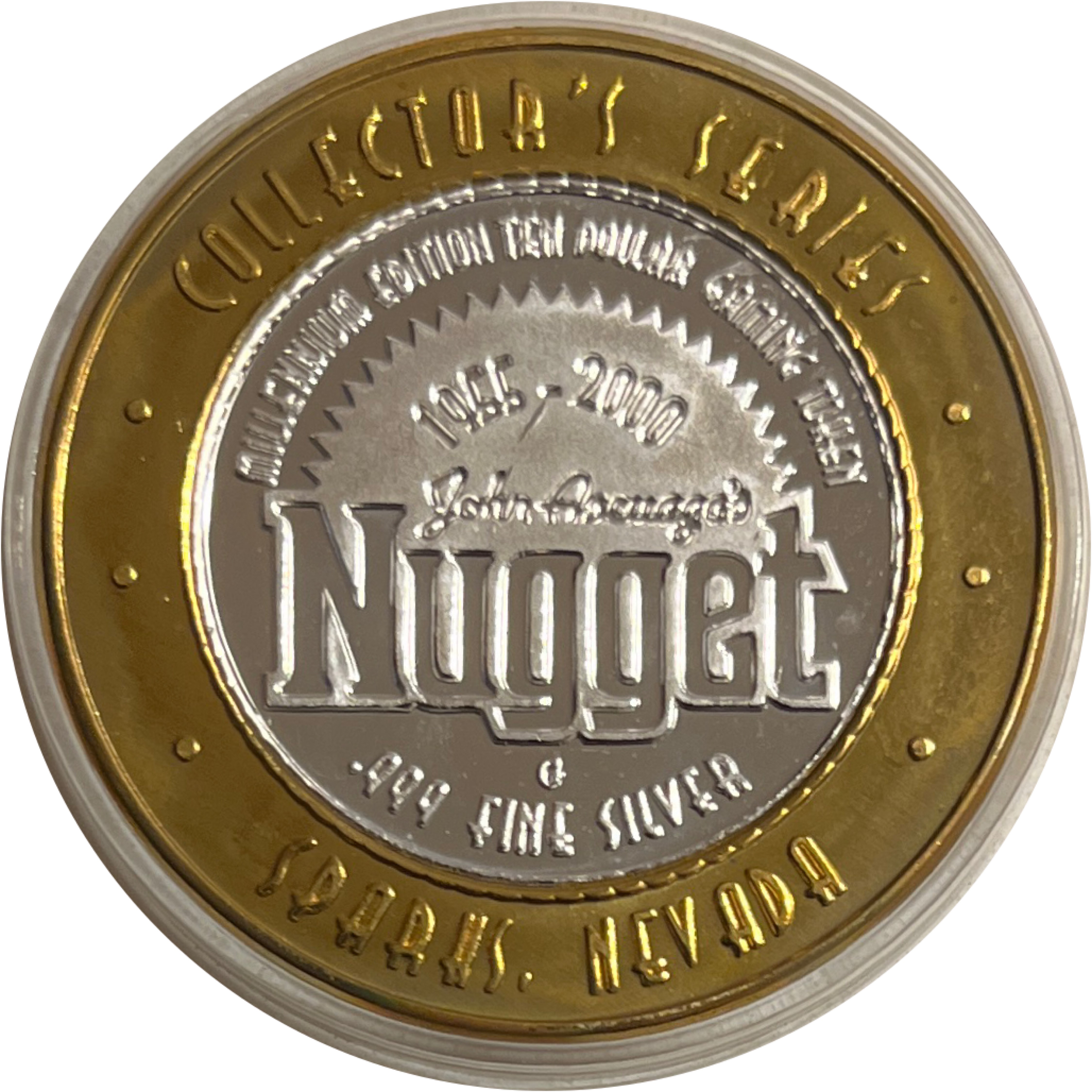 Silver Strike! .999 Silver 1955-2000 25th Silver Anniversary The Nugget ...