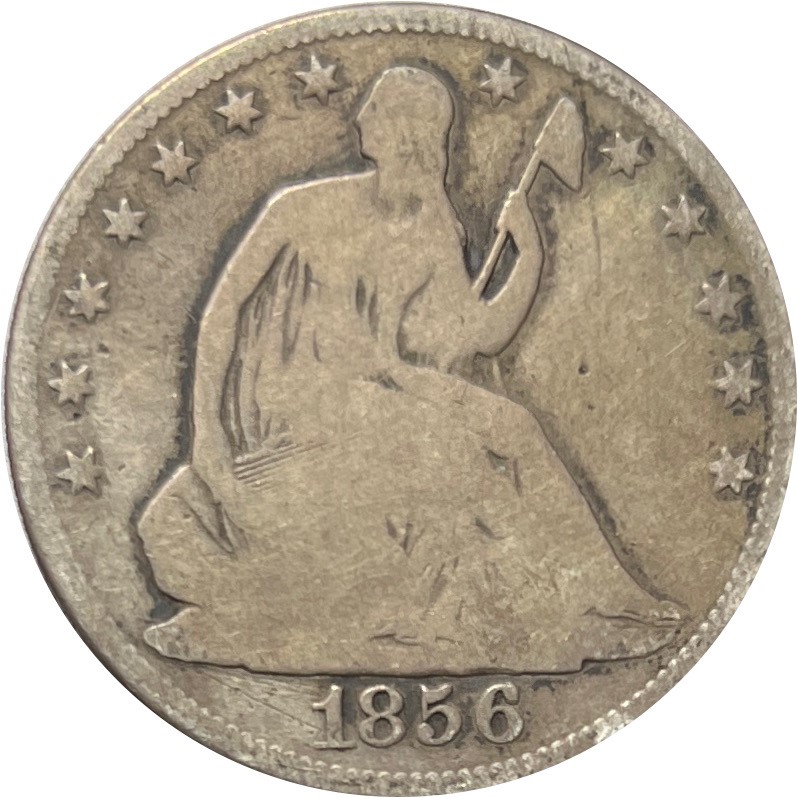1856-O U.S. Silver Seated Liberty Half Dollar-Choice Pre Civil War Issue! | Property Room