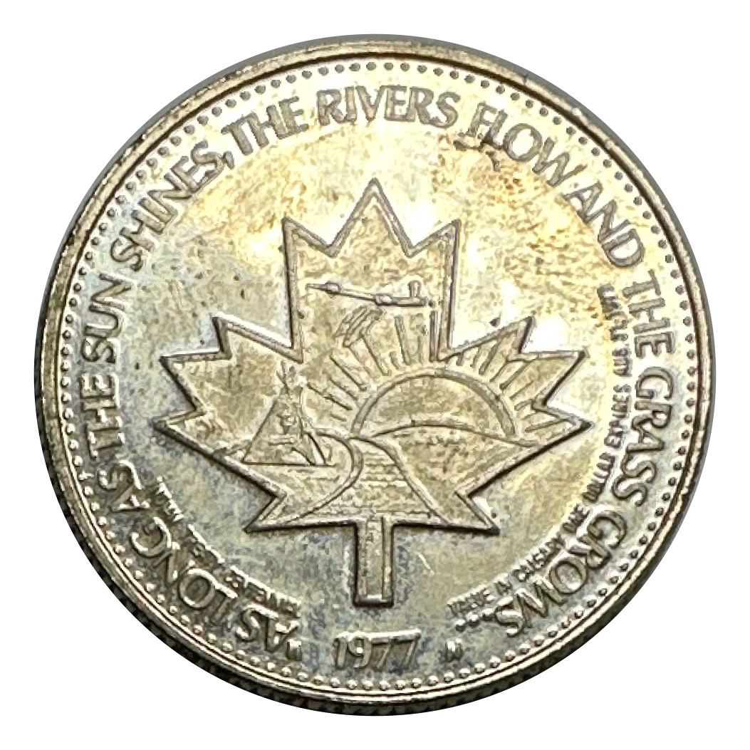 1977 Canada Stampede Dollar - Calgary, Alberta - Commemorative Issue ...
