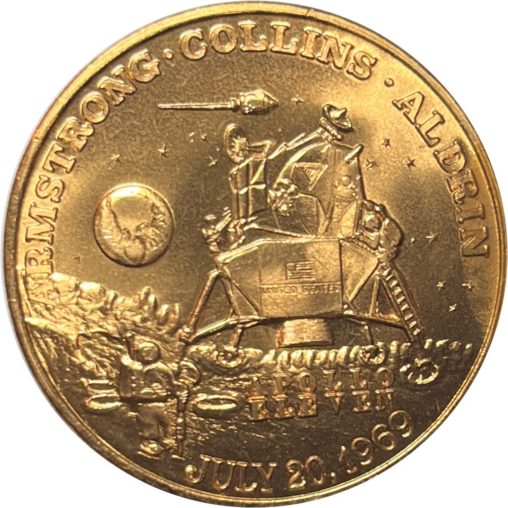Project Apollo 1969 Moon Landing Commemorative Bronze Coin-Choice ...