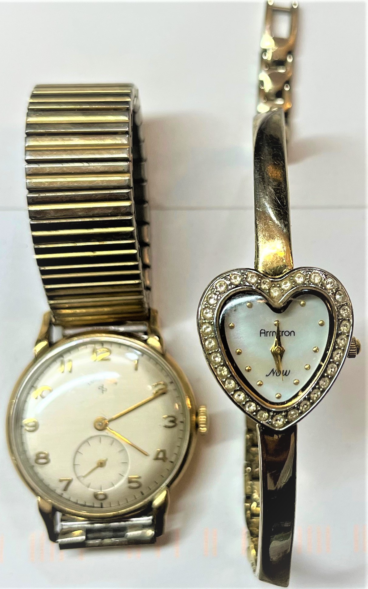 (2) Watches (1) Men's Watch & (1) Women's Watch-Working Condition ...
