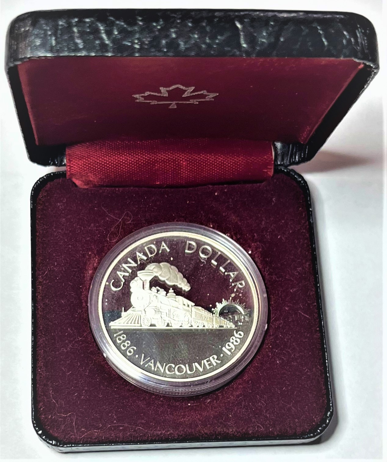 1986 Canada Silver Gem Proof Train Vancouver Commemorative-Original ...