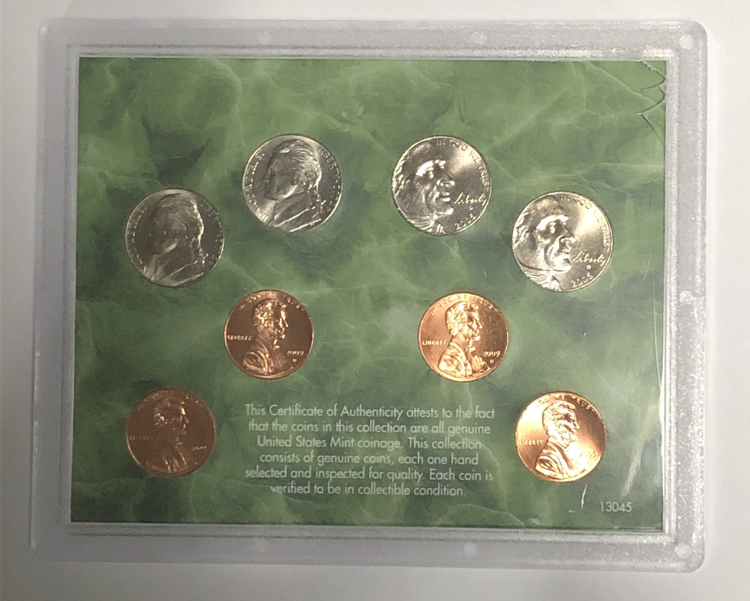 U.S. Collection of One Year Rarities - 8 Coins - 4 2009 Lincoln Cents 2 ...