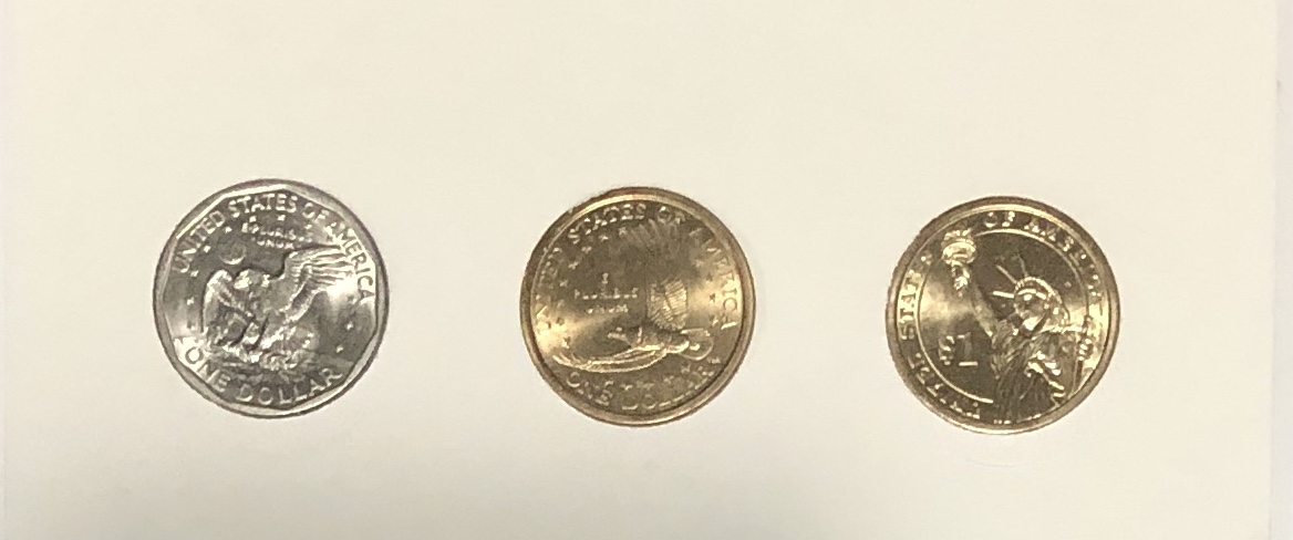 U.S. First Year of Issue - America's Smallest Dollars - 3 Coin Set ...