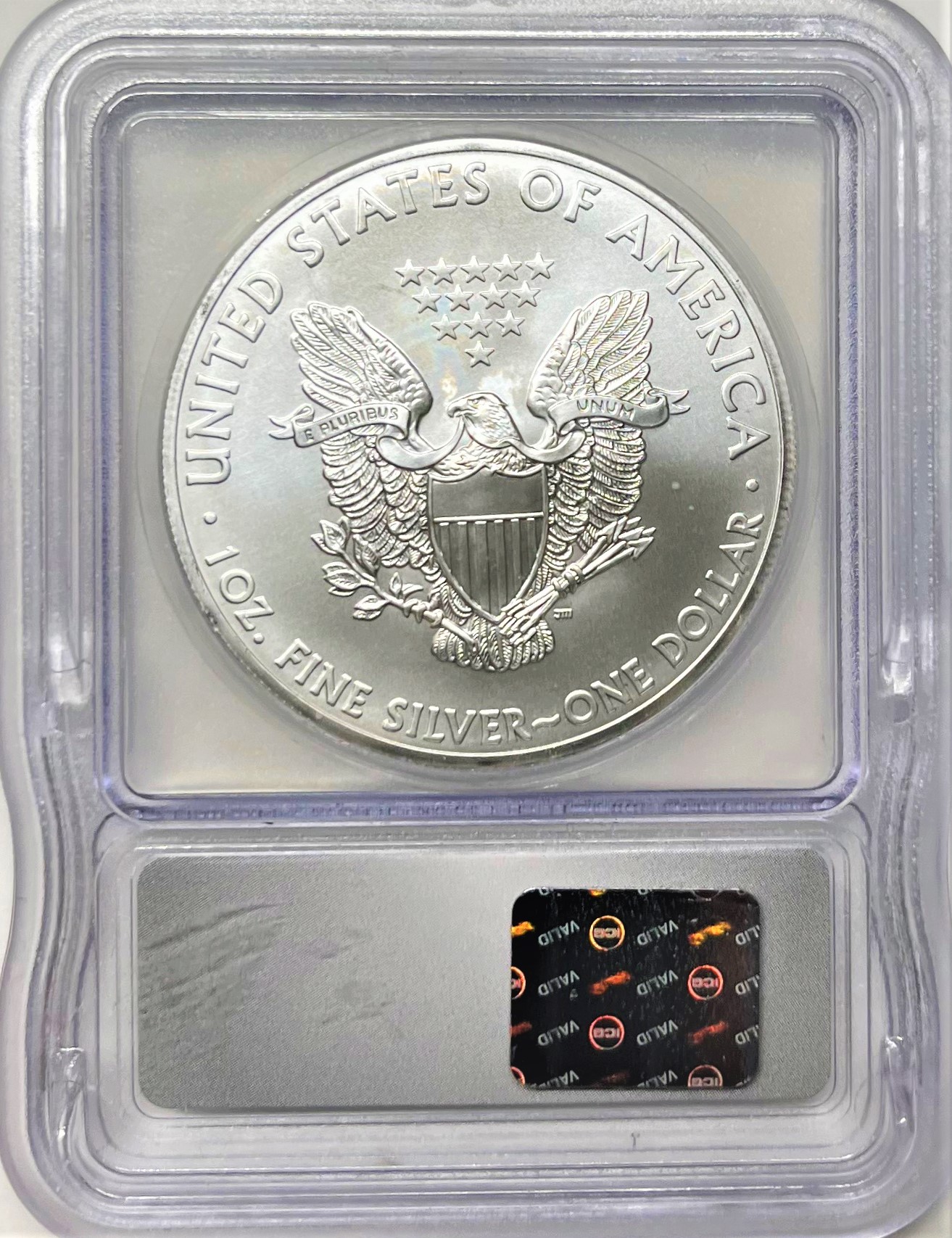 2012 (S) U.S. Silver .999 American Silver Eagle One Troy Ounce ICG ...