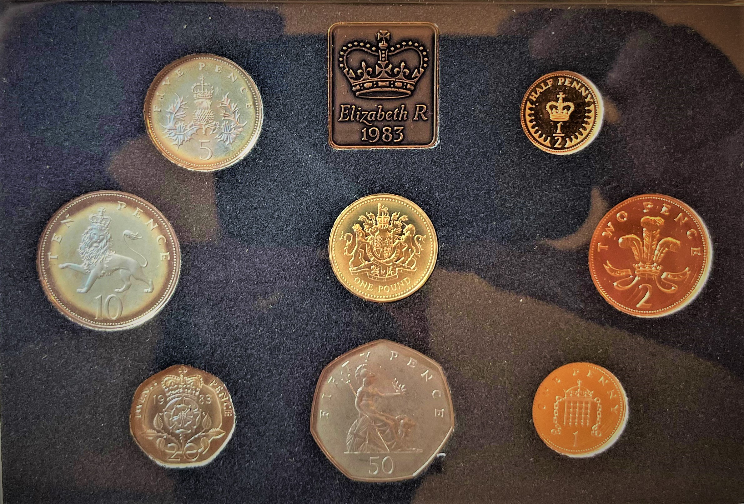 1983 United Kingdom Proof Coin Collection-Original Royal Mint Packaging ...