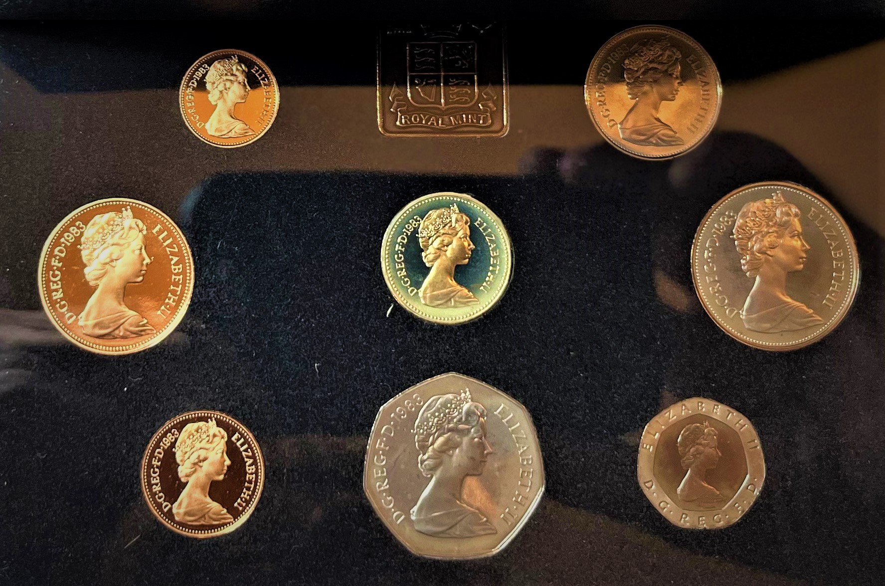 1983 United Kingdom Proof Coin Collection-Original Royal Mint Packaging ...