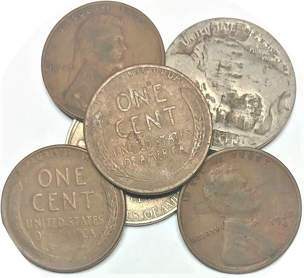 6 Different US Error Coins-Mostly Planchet Errors, Lamination, Etc ...