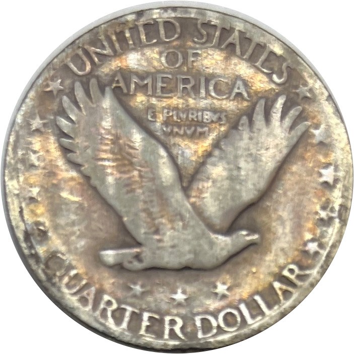 1927 U.S. Silver Standing Liberty Quarter-Nice Original With Album ...
