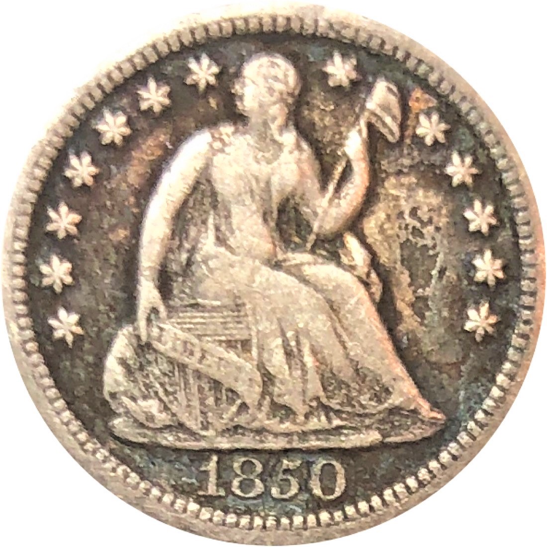 1850-O US Silver Half Dime | Property Room