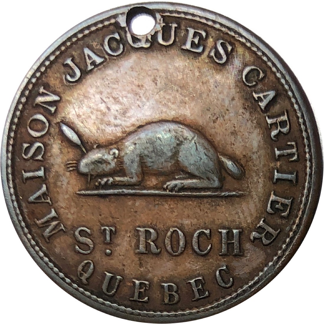 Rare Canada Copper Token Gagnon, St Roch. BR 571/CH 46 Holed But ...