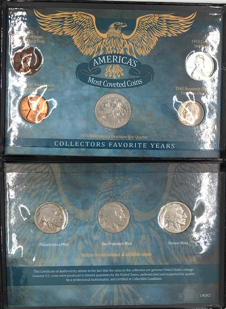 America's Most Coveted Coins - Collectors Favorite Years - 8 Coin Set ...