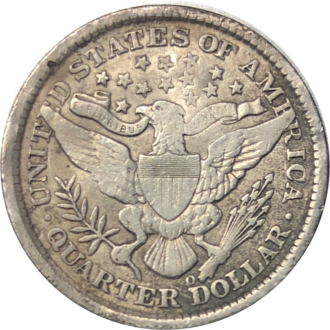 1895-O US Silver Barber Quarter-Slight Obverse Damage-Scarce Date ...