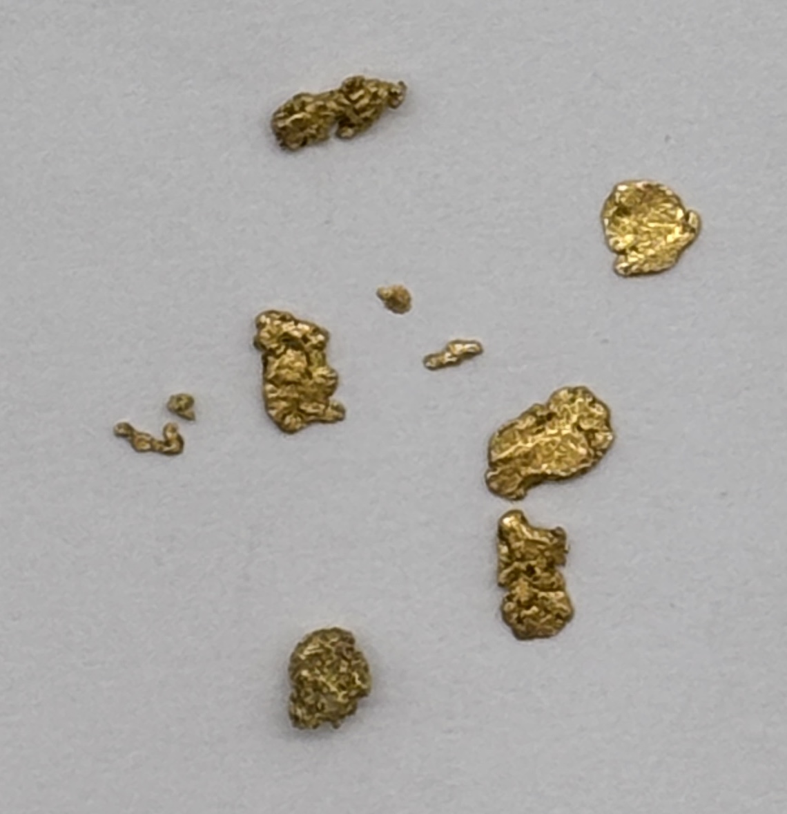 10 Little Pieces of Alaska History! 10 Gold Flakes - .20 Grams ...