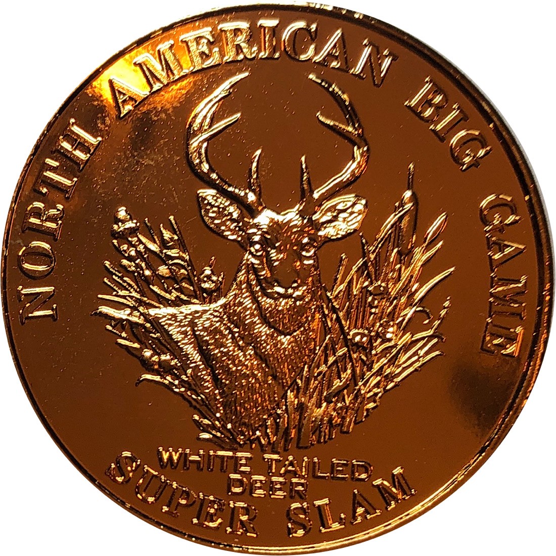 24K Gold Layered Commemorative Coin North American Big Game White ...