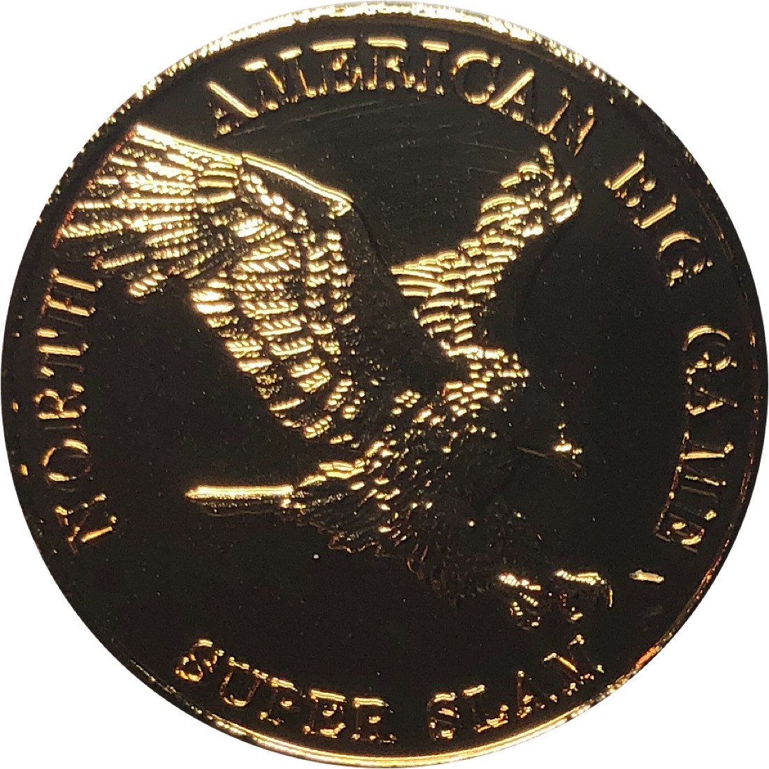 24K Gold Layered Commemorative Coin North American Big Game White ...