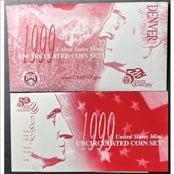 * 1999-D United States Mint Uncirculated Coin Set - 10 Coins in ...