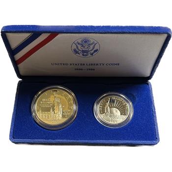 >1986-S U.S. Liberty Proof Set - Silver Liberty Dollar and Clad Liberty ...