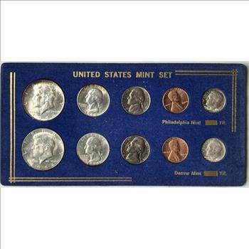 1964 United States Silver Mint Set - Philadelphia & Denver Mints - 10 ...