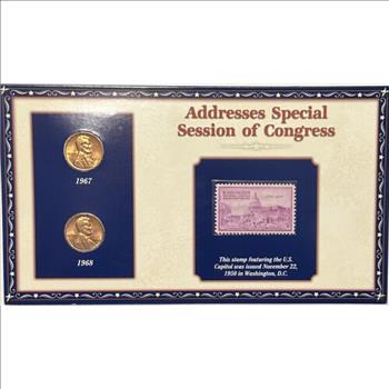 - 1967 & 1968-S U.S. Lincoln Cents "Addresses Special Session of ...