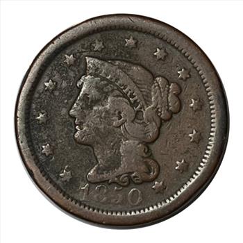 * 1850 U.S. Large One Cent Coin | Property Room