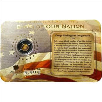 * Birth of Our Nation - George Washington's Inauguration 1789 - 14K ...