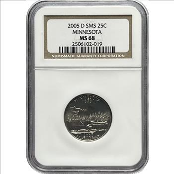 * 2005-D U.S. Special Mint Set Minnesota State Quarter - Certified MS68 ...