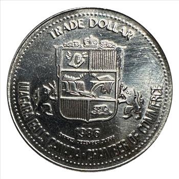 >1986 Niagara Falls - General Sir Isaac Brock's Monument Trade Dollar ...