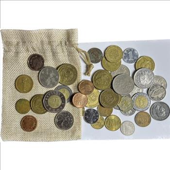 * Mystery Bag of Coins - Mostly Foreign - Some Silver - 42 Coins in ...
