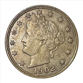 >1902 U.S. Liberty "V" Nickel With Cents - Excellent Detail, Collector ...