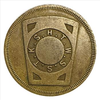 >Vintage Masonic One Penny Token - Well Struck | Property Room