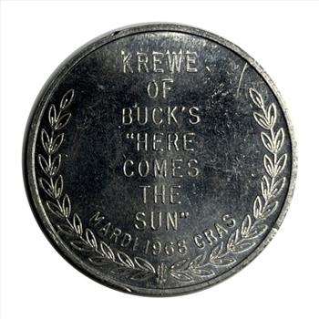 * 1968 Mardi Gras Token - Jester - Forget Your Cares | Property Room