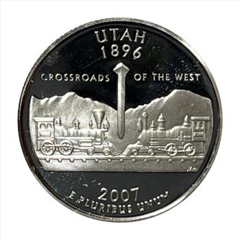 * 2007-S U.S. Silver Proof Washington State Quarter Honoring Utah ...