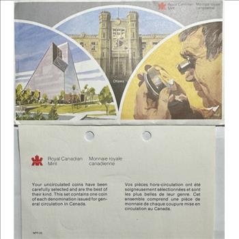 1983 Royal Canadian Mint Uncirculated Coin Set Ottawa - 6 Coins with ...