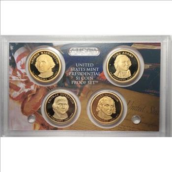 *2007-S United States Mint Presidential $1 Coin Proof Set - 4 Coins in ...