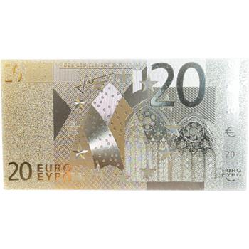 . 2002 - 20 Euro Silver Plated Banknote - Rare | Property Room