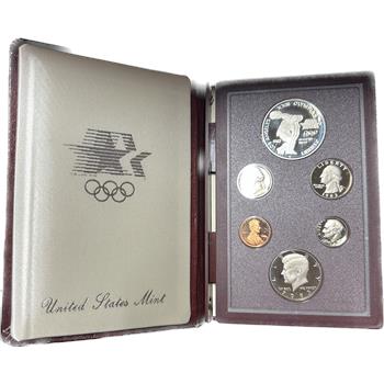 >1983-S U.S. Mint Proof Olympic Prestige Set - 6 Coins Including Silver ...