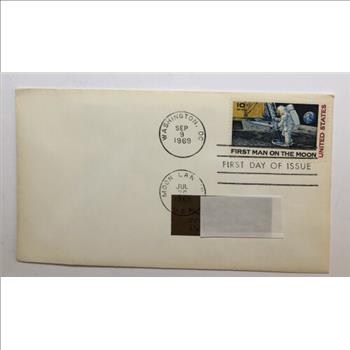 First Day of Issue Stamp - First Man on the Moon July 1969 | Property Room